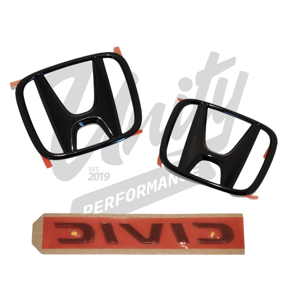 Honda OEM Black Emblems | 16-21 Civic – Unity Performance