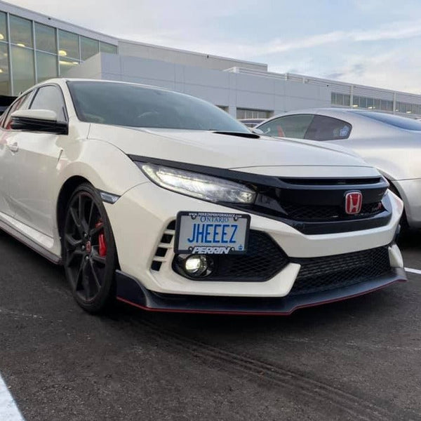 Perrin License Plate Relocation Kit | 17-19 Civic Hatch, Si, Type R FK ...